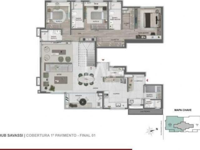 Cobertura à venda, 4 quartos, 4 suítes, 4 vagas, Savassi Belo Horizonte/MG