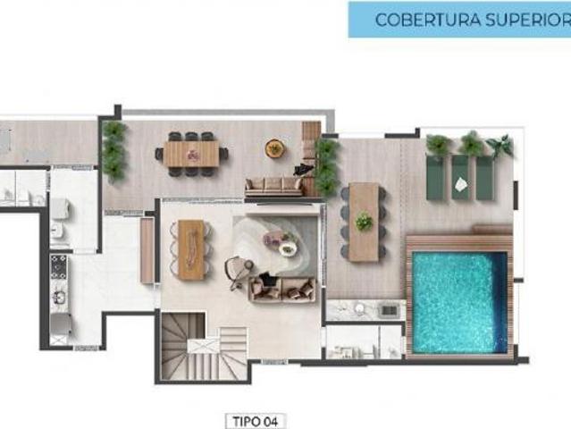 Cobertura à venda, 4 quartos no bairro Boqueirão em Santos