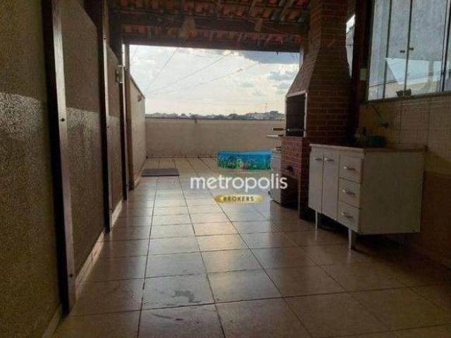 Cobertura à venda, 102 m² por R$ 368.810,00 Vila Tibiriçá Santo André/SP