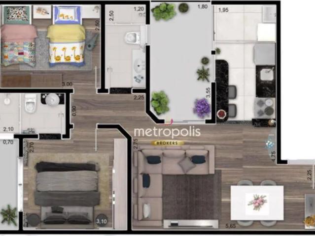 Cobertura à venda, 114 m² por R$ 461.000,00 Jardim Utinga Santo André/SP