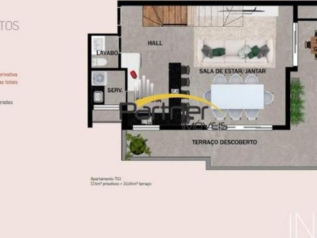 Cobertura à venda, 154 m² por R$ 1.555.513,00 Boa Vista Curitiba/PR