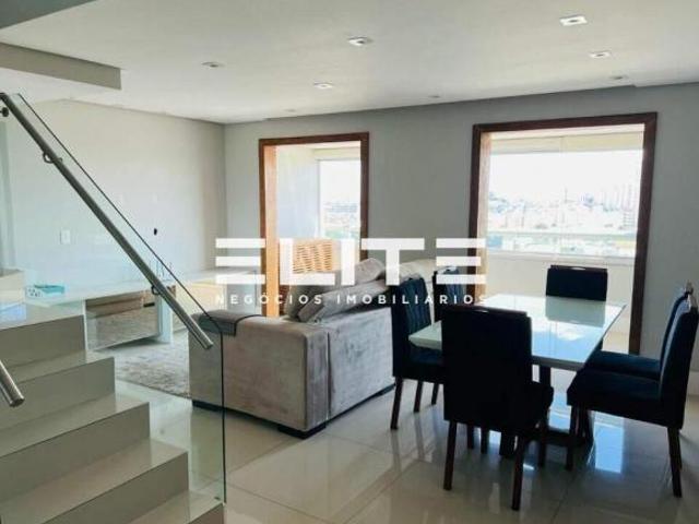 Cobertura à venda | 158m² | 3 dormitórios | 2 vagas + depósito | Bairro Campestre – Santo André