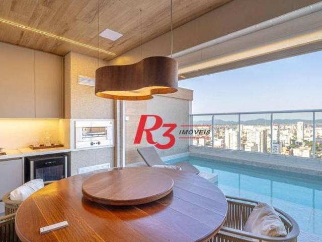 Cobertura com 4 dormitórios à venda, 191 m² por R$ 4.300.000,00 Gonzaga Santos/SP