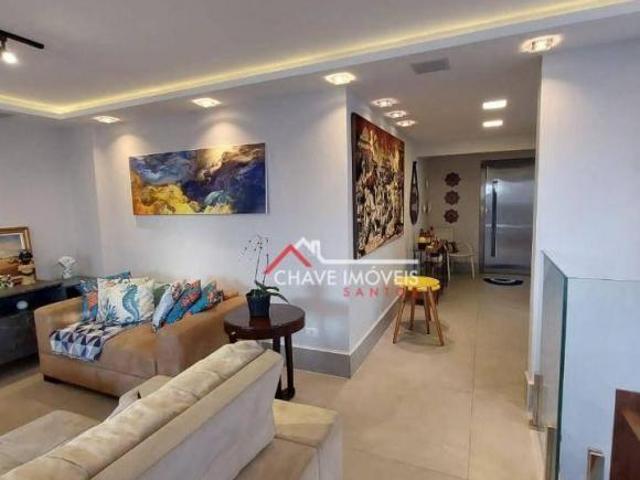 Cobertura à venda, 289 m² por R$ 2.000.000,00 Ponta da Praia Santos/SP