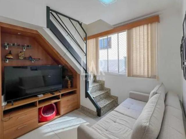 Cobertura à venda, 2 quartos, 1 suíte, 2 vagas, Castelo Belo Horizonte/MG