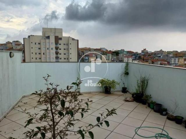 Cobertura à venda, 2 quartos 1 suíte Vila Camilópolis em Santo André/SP