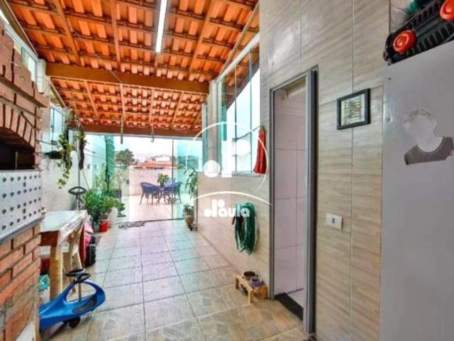 Cobertura à venda, 2 quartos 1 suíte Vila Tibiriçá em Santo André/SP