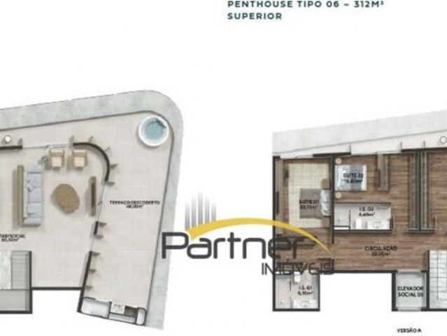 Cobertura à venda, 312 m² por R$ 6.190.437,00 Água Verde Curitiba/PR