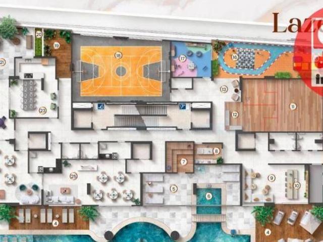 Cobertura à venda, 351 m² por R$ 6.956.799,20 Embaré Santos/SP