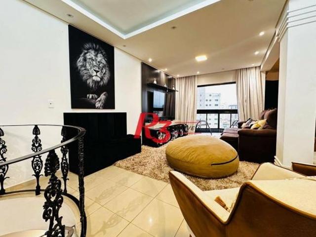 Cobertura à venda, 356 m² por R$ 2.560.000,00 Boqueirão Santos/SP
