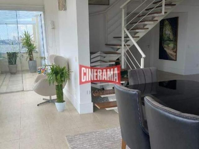 Cobertura à venda, 3 quartos, 3 suítes, 4 vagas, Centro Santo André/SP