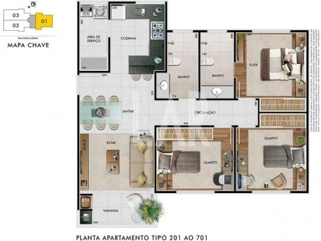 Cobertura à venda, 3 quartos, 1 suíte, 3 vagas, Padre Eustáquio Belo Horizonte/MG