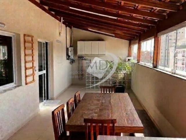 Cobertura à venda com 184 m², 3 quartos, 2 suites, sala com varanda, 2 vagas, São Caetano do Sul