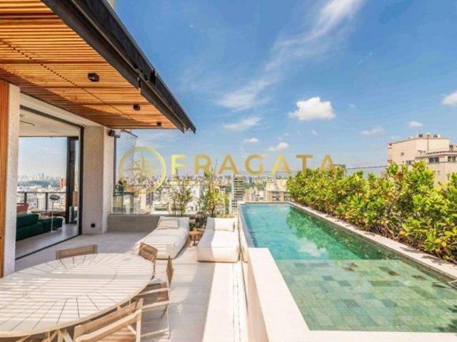 Cobertura á venda com 408m², 4 suítes e 5 vagas Jardim Paulista SP