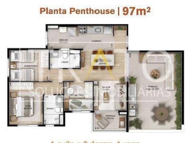 cobertura à venda em Mansões Santo Antônio