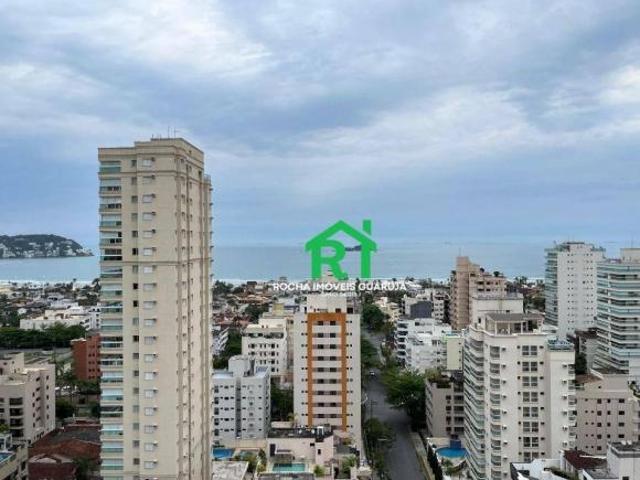 Cobertura à beira mar com 3 quartos 2 suítes, 2 vagas e lazer à venda em Enseada, Guarujá