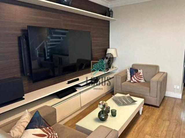 Cobertura bem distribuído com 150m², composto por 3 dormitórios sendo 3 suítes com sacada, à venda p