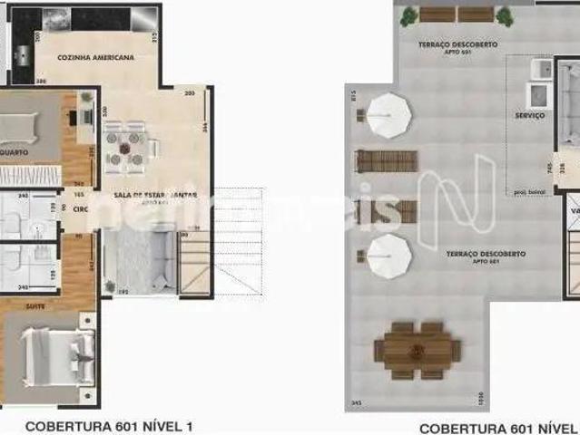 Cobertura de 02 quartos à venda no Santa Terezinha!