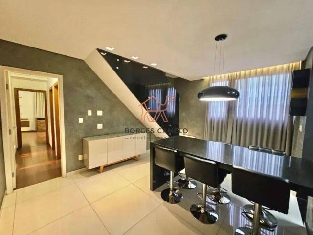 Cobertura de 150 m² na Elson Nunes de Souza Castelo Belo Horizonte MG, aluguel por R$ 8.800/mês