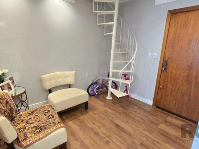Cobertura de 90m² 3 dormitórios, 2 banheiros, terraço com churrasqueira e 1 va
