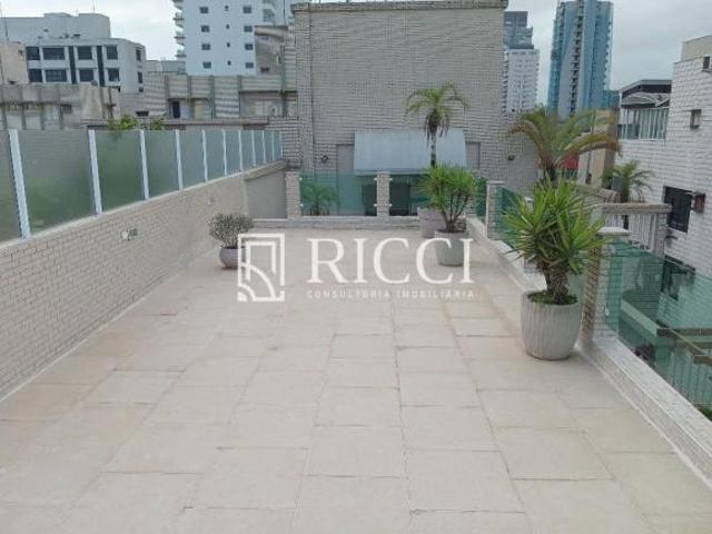 Cobertura de alto padrão com 4 quartos e 2 suítes na Aparecida, Santos SP: 5 salas, 4 banheiros, 4 v