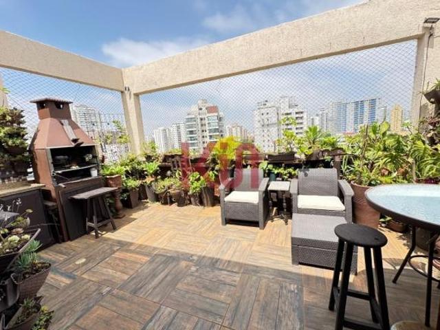 Cobertura de luxo em São Paulo SP, Chácara Inglesa: 3 quartos, 1 suíte, 1 sala, 3 banheiros, 2 vagas