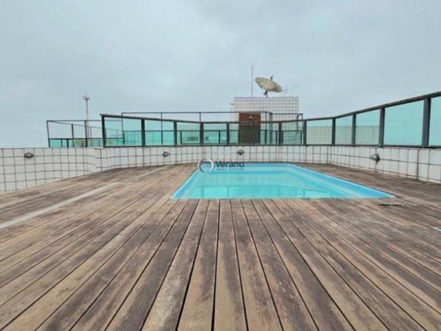 Cobertura de luxo na Enseada Piscina, churrasqueira e terraço