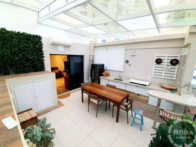 Cobertura de Luxo na Ponta da Praia, Santos SP: 3 quartos, 2 suítes, 3 salas, 5 banheiros, 3 vagas d