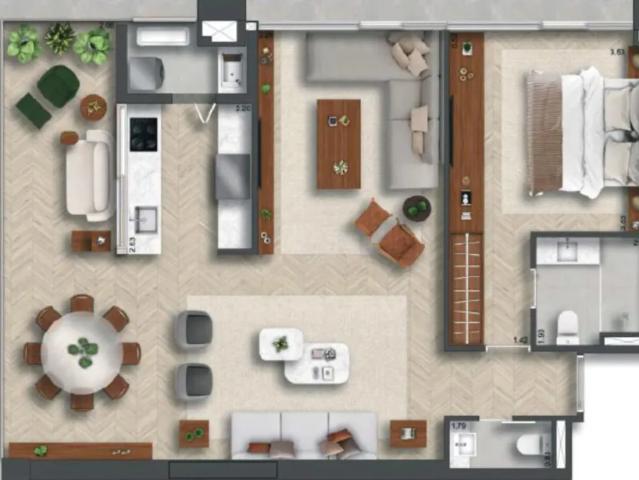 Cobertura de Luxo no Itaim Bibi 3 quartos, 2 suítes, 5 banheiros, 3 vagas São Paulo SP 209,44