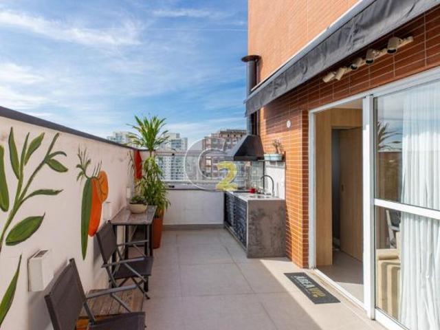 Cobertura Duplex na Bela Vista 2 quartos, 2 suítes, 2 vagas de garagem