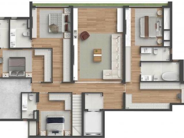 Cobertura Duplex no 28º andar / 399m² / Chaves Dezembro 2028