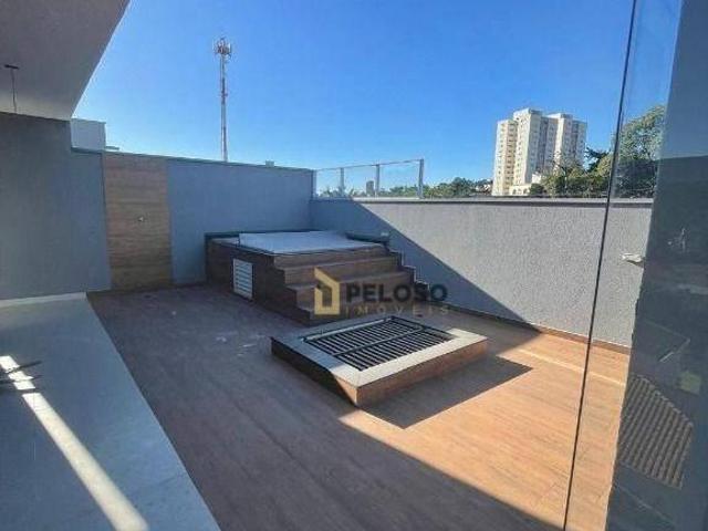 Cobertura Duplex à venda | 165m² | 3 dormitórios | 1 suíte | Terraço Gourmet | Jacuzzi | 2 vagas | H