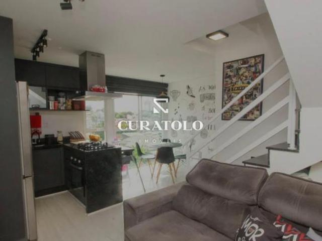 Cobertura Duplex à venda com 100 m², 2 quartos, espaço gourmet e vaga, Jardim Santo Alberto, Santo A