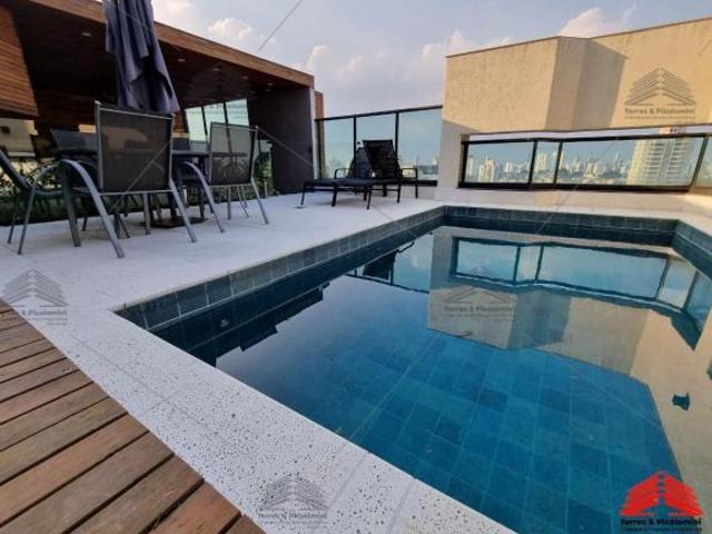 Cobertura Duplex a Venda no Parque da Mooca, 420m², 3 suítes, vista panorâmica, 4 vagas, mobiliada