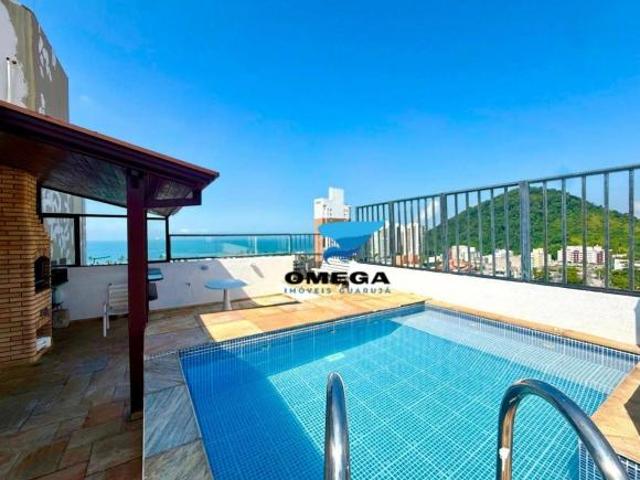 Cobertura Duplex à venda na praia da Enseada no Guarujá I Omega Imoveis