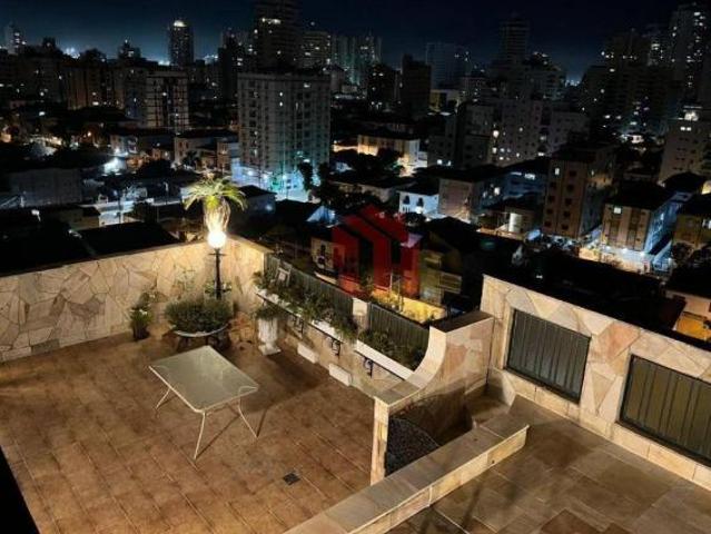 Cobertura Duplex com 4 dormitórios à venda, 361 m² por R$ 1.990.000,00 Ponta da Praia Santos/SP
