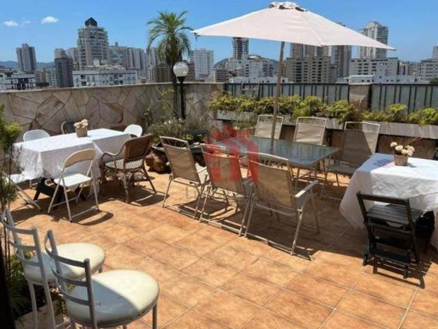 Cobertura Duplex com 4 dormitórios à venda, 361 m² por R$ 2.490.000,00 Ponta da Praia Santos/SP
