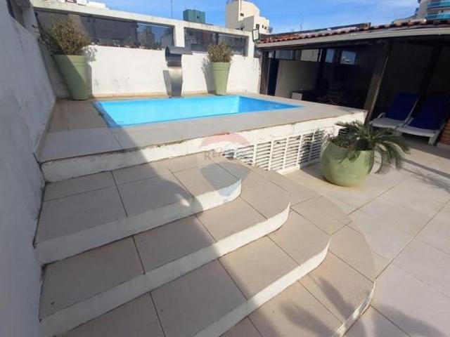 Cobertura Duplex com 4 quartos, piscina e churrasqueira na praia das Asturias, Guarujá, SP