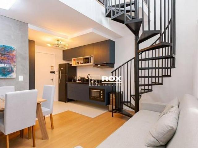 Cobertura Duplex com 1 quarto, porteira fechada à venda, 44 m² por R$ 650.000 Água Verde, Curitiba