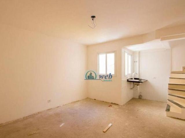 Cobertura Duplex com 2 dormitórios à venda, 90 m² por R$ 380.000 Vila Sacadura Cabral Santo Andr