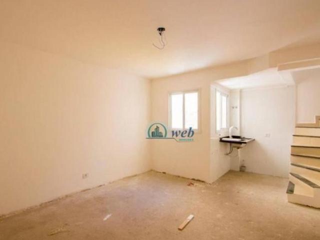 Cobertura Duplex com 2 dormitórios à venda, 90 m² por R$ 380.000 Vila Sacadura Cabral Santo Andr