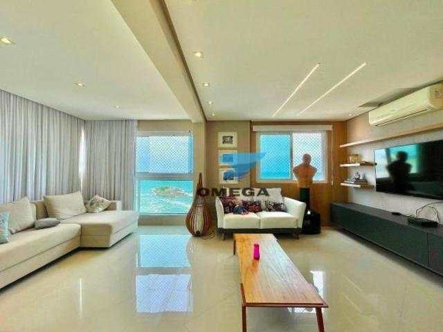 Cobertura Duplex com 3 dormitórios, Vista mar, Piscina à venda na Praia das Pitangueiras Guarujá/S