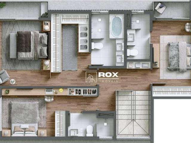 Cobertura Duplex com 3 suítes à venda, 225 m² por R$ 4.500.000 Bigorrilho, Curitiba/PR