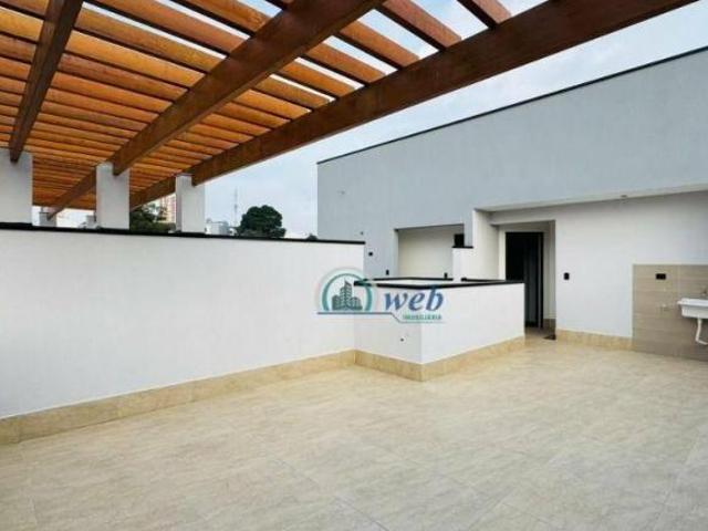 Cobertura duplex com elevador com 2 dormitórios à venda, 87 m² por R$ 425.000 Vila Floresta Sant