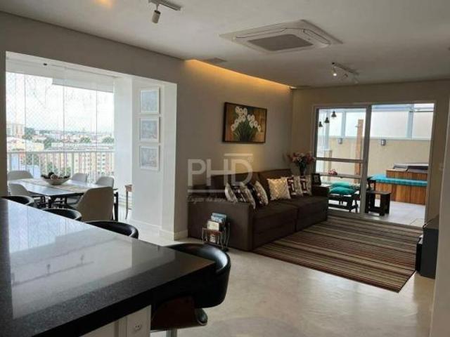 Cobertura Duplex de Alto Padrão com Espaço Gourmet, Jacuzzi e Vista Privilegiada em Santo André
