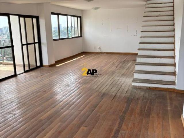 Cobertura Duplex de Luxo em Fazenda Morumbi: 4 quartos, 4 suítes, 2 salas, 4 banheiros e 636m² de ár