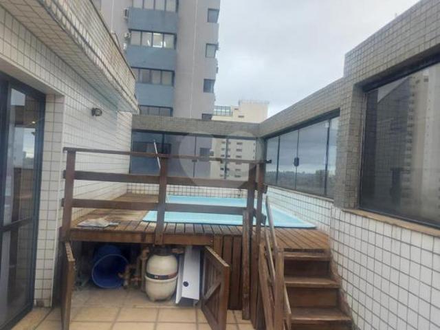 Cobertura Duplex de 250m² com piscina privativa e churrasqueira de 3 dormitórios e 4 vagas de carro