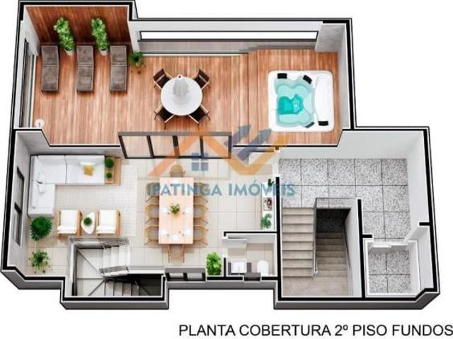 Cobertura duplex em ótima localização no bairro Bela Vista em Ipatinga