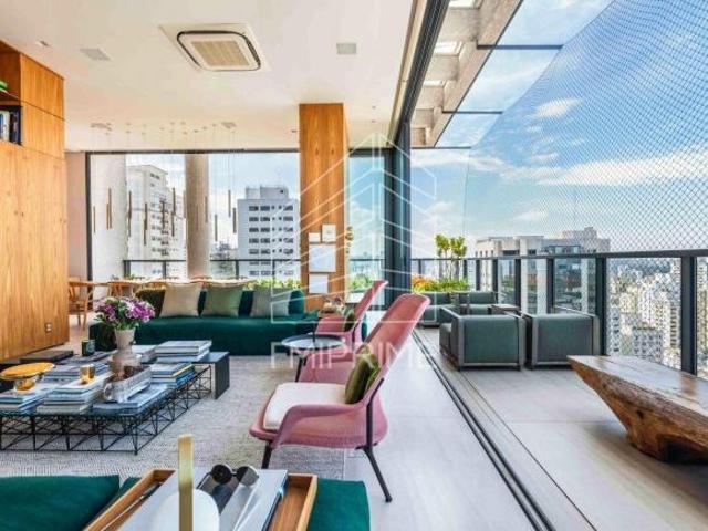 Cobertura duplex Jardim Paulista 408m² Mobiliado