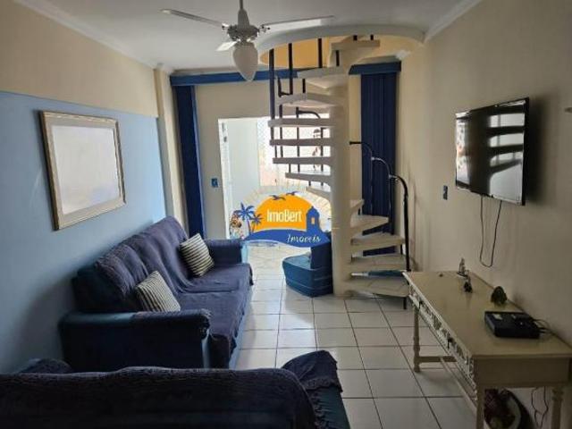 Cobertura duplex PÉ NA AREIA à venda em Bertioga SP, Maitinga, 3 quartos, 2 suítes, 2 salas, 4 banh